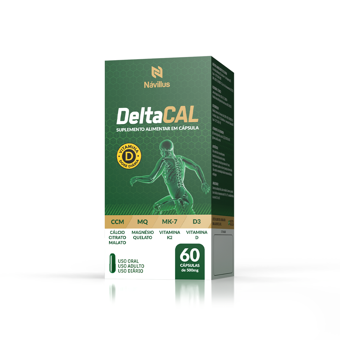 DeltaCal – Cálcio com Alta Absorção e Suporte Ósseo | 60 cápsulas – Ná